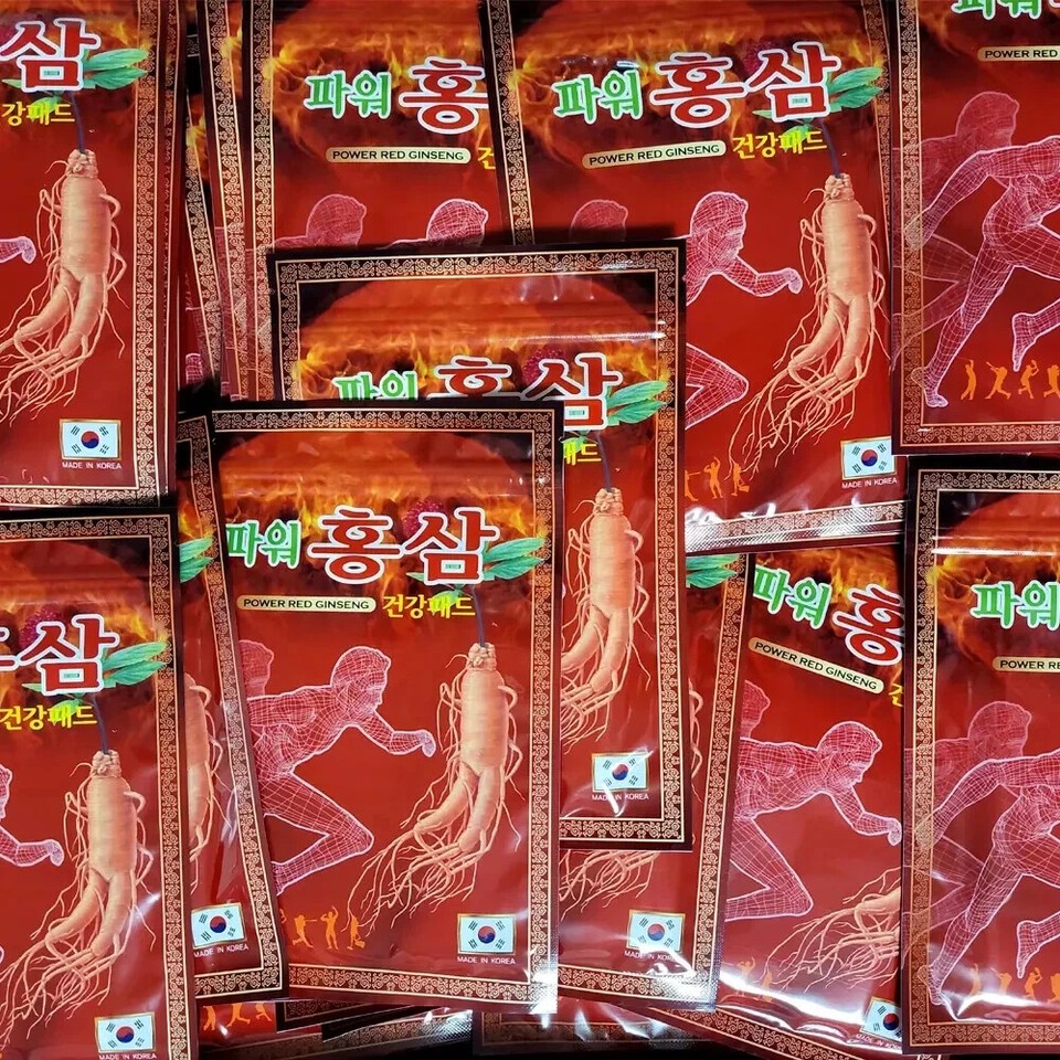 NEW Power Red Ginseng Patch / Saponin Health Hot Pad [20 Pack ...