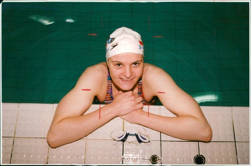 British swimmer Sarah Hardcastle trains at Sout... - Vintage Photograph ...