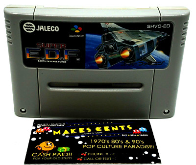 Super E.D.F. Jareco - Nintendo Super Famicom SHMUP Shooter Cartridge ...