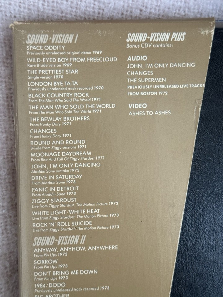 DAVID BOWIE: Sound + Vision 3 CDs 1 CDV EP VG+/VG+ | eBay UK