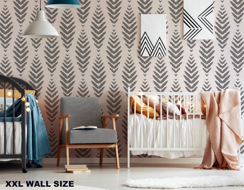 Boho Feathers Wall Decor Stencil, Large Stencils, Paint Bespoke ...