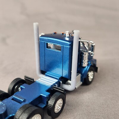 1:87 HO Scale 3D Printed Semi Truck Flat Top 9" Exhaust Stacks Pair of ...