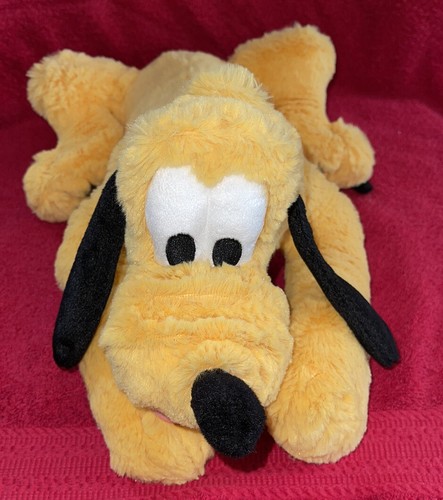 Disney Parks Plush Pluto 13” Stuffed Animal Mickey Mouse Yellow Puppy ...