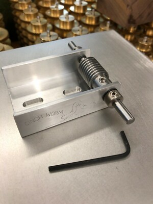 CINCH WORM GEAR BRACKET WITH WORM 32 PITCH-IGUS BRAND BUSHING SUPPORTED ...