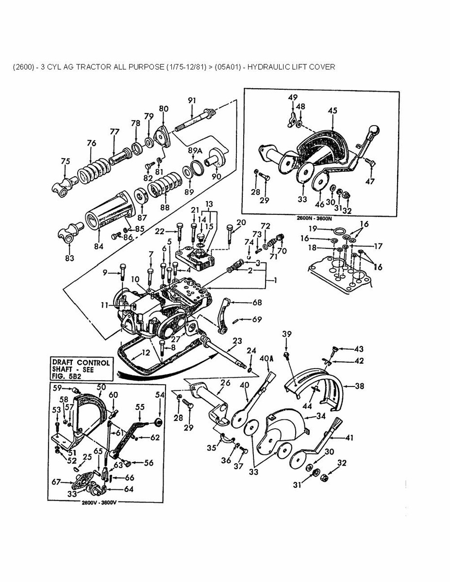 Diagrama De Piezas Del Tractor Ford 2600