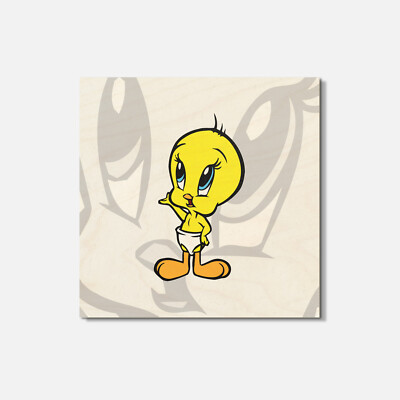 Looney Tunes Cartoon Tweety 4'' X 4'' Square Wooden Coaster | eBay