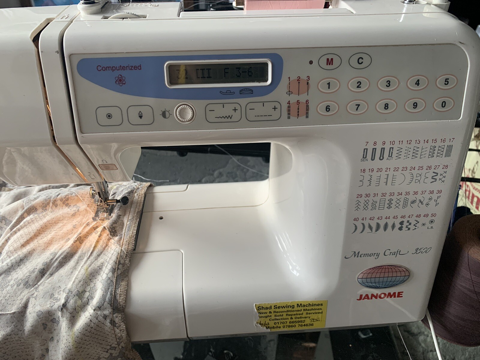 JANOME MEMORY CRAFT 3500 COMPUTERISED SEWING MACHINE | eBay UK