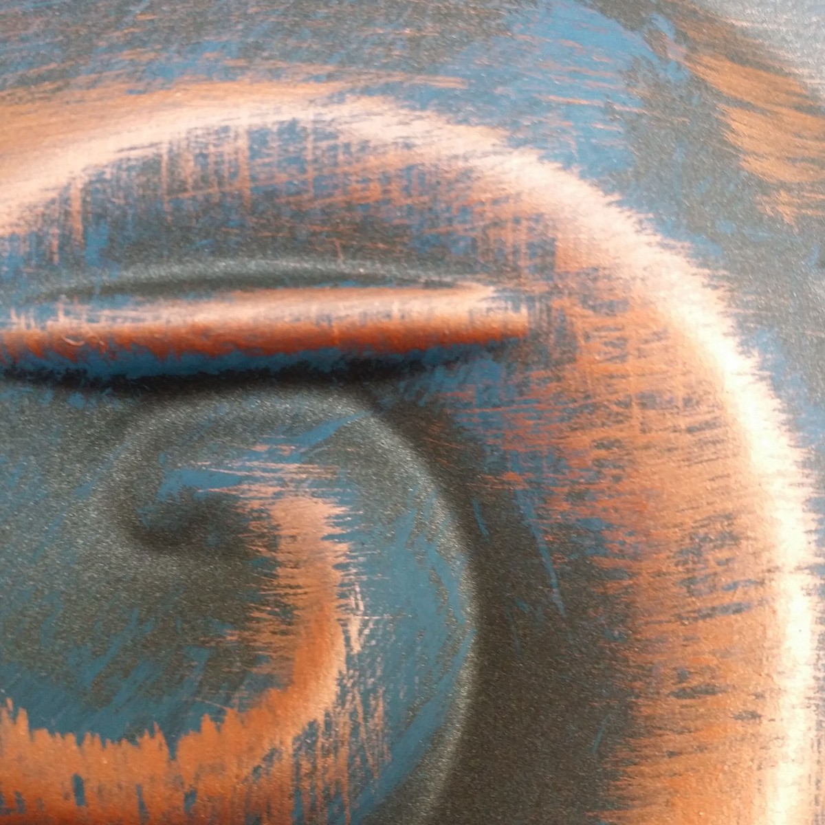 Red And Copper Faux Paint