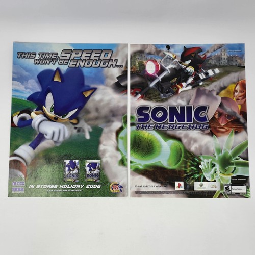 Sonic Unleashed Xbox 360 PS2 PS3 Wii Night and Day Print Ad/Poster ...