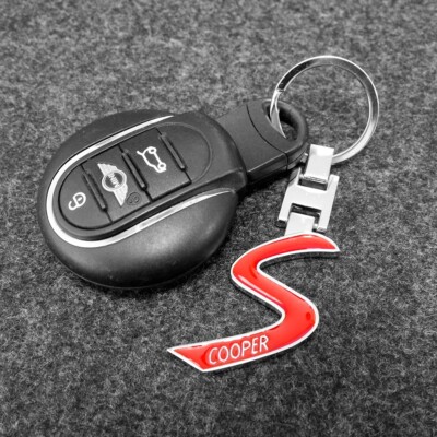 Mini Cooper S Sport Alloy Car Home Key 3D Nameplate Keychain Ring ...