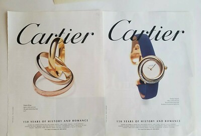 1997 Cartier Trinity ring watch vintage jewelry advertisements ads | eBay