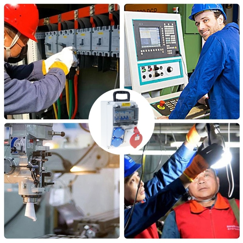 Outdoor Waterproof Switches Socket Box Wall Power Distributor With ...