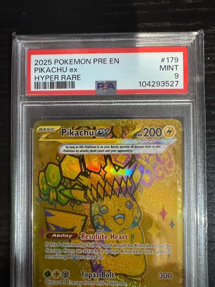 Pokemon TCG Pikachu Prismatic Evolution Hyper Rare English Full Art ...
