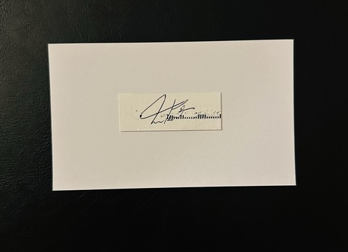 Neil Peart Cut Signature PSA/DNA COA RARE Index Card RUSH Drummer ...