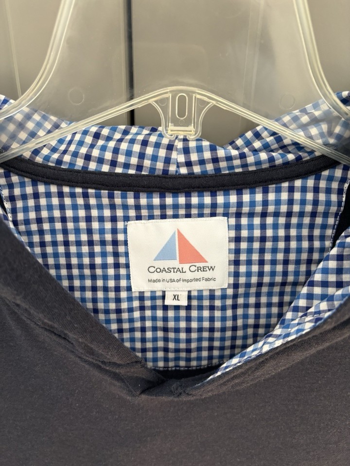 New W/out Tags Coastal Crew Nantucket Deckhand Navy Hoodie Mens size XL ...