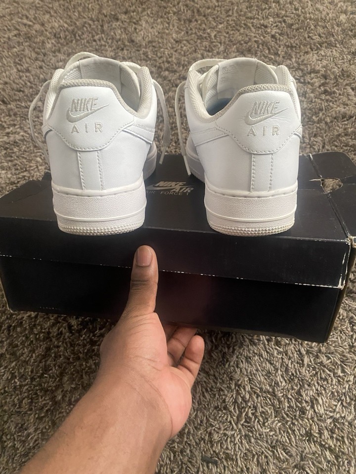 Nike AF1 White Low Top Size 9 | eBay