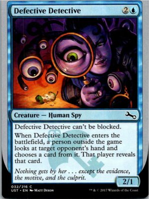 Defective Detective Magic The Gathering Unstable Card Mint 4x x4 | eBay