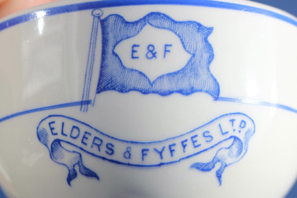 ELDERS & FYFFES LINE 1.5" SUGAR BOWL OCEAN LINER STEAMSHIP CHINA | eBay