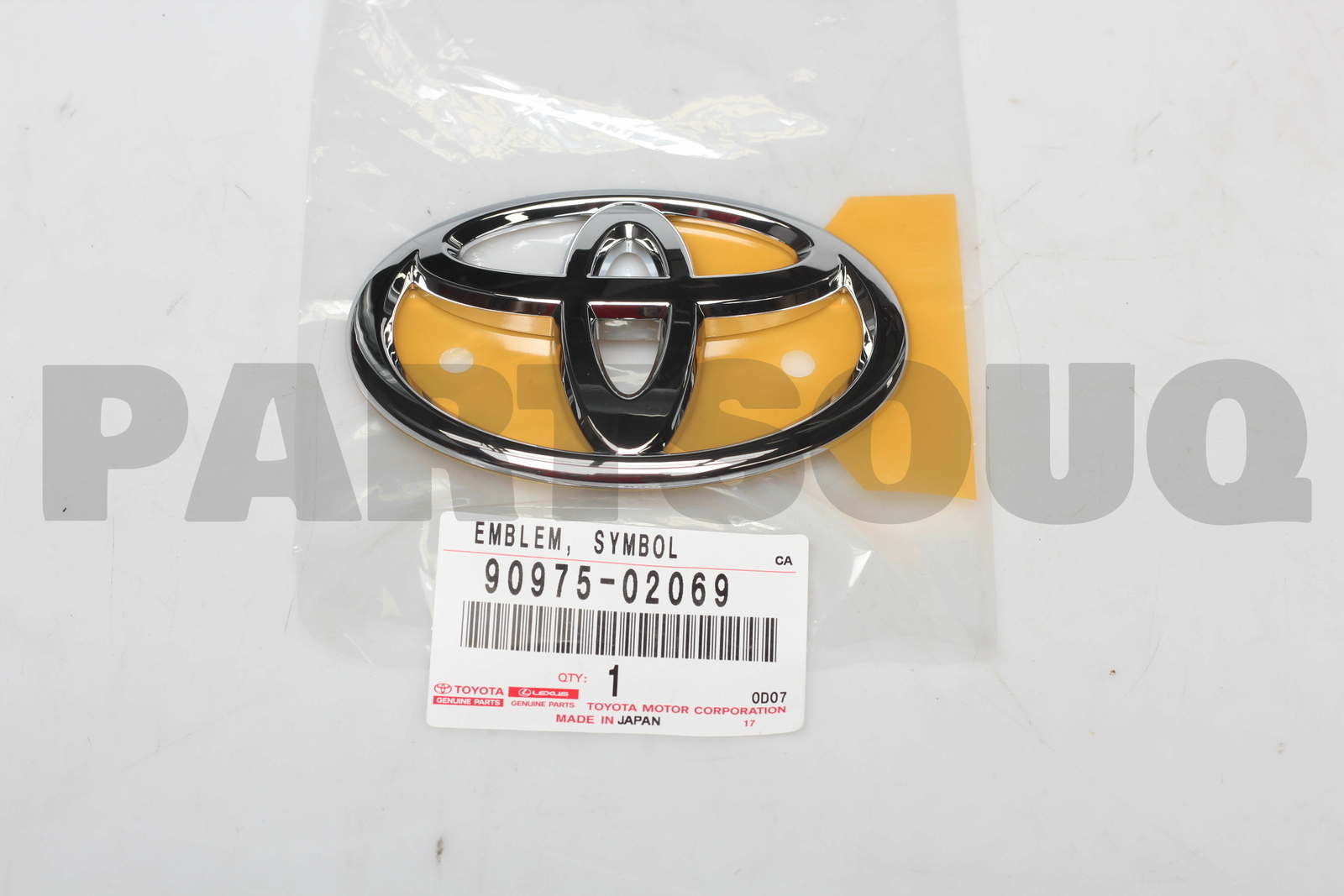 9097502069 Genuine Toyota EMBLEM, SYMBOL 90975-02069 | eBay