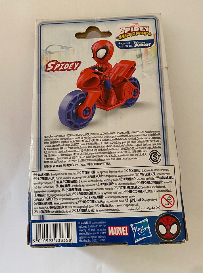 Marvel Spidey and His Amazing Friends Spidey with Motorcycle NEW | eBay