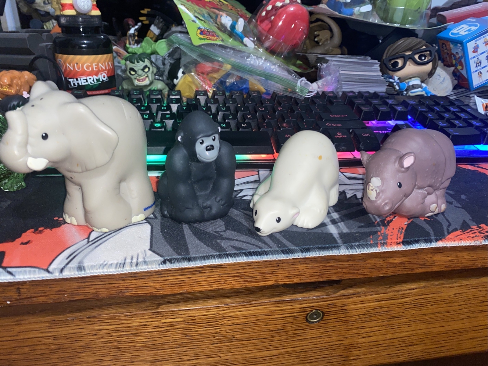 FISHER PRICE Zoo Talkers Figures Little People Animals Lot of 4 Tested ...