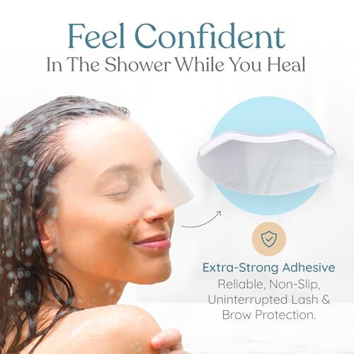 Eyelash Shield Shower Visor For Adults - 100 Eye Shields for After ...