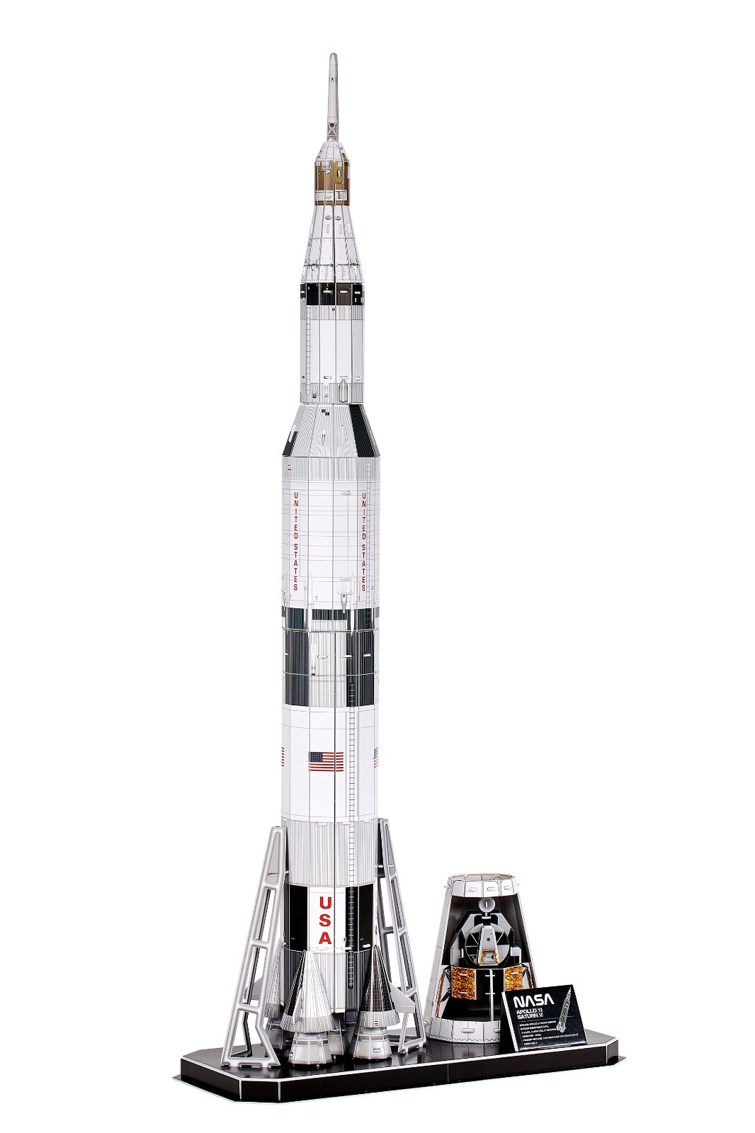 Apollo 11 Saturn V Rakete NASA 81,5 cm 3D Puzzle 136 Teile Revell 00250 ...