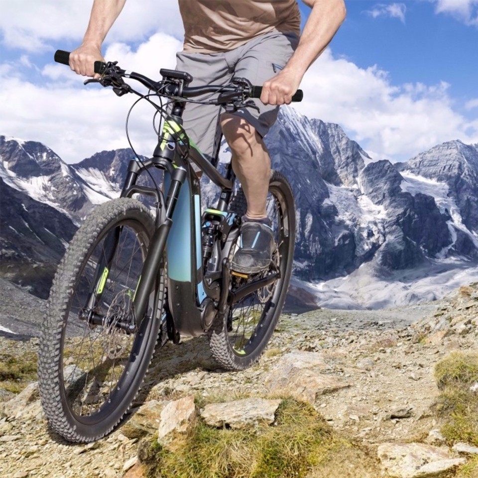 1 Pair Non-Slip Rubber Hand Grip Bike Grips Anti-Slip Bike Handlebar ...