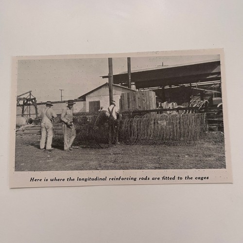 Longitudinal Reinforcing 1930 American Concrete Pipe Co Photo Oakland ...