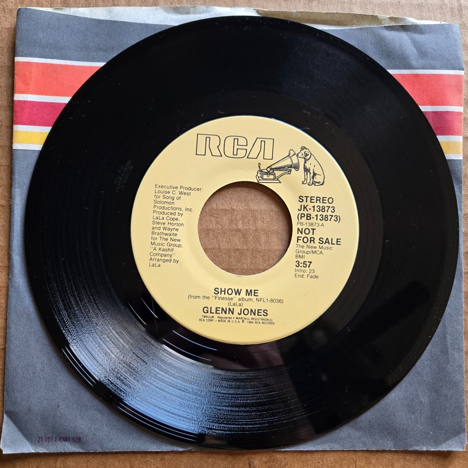 GLENN JONES Show Me DJ PROMO 45 7" Record Vinyl Records | eBay