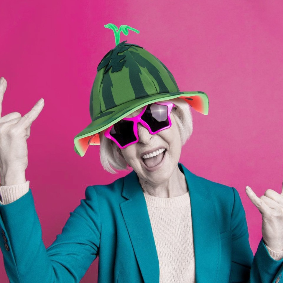 Masquerade Cosplay Hat Watermelon Cap Photo Prop Funny Costume Headwear ...
