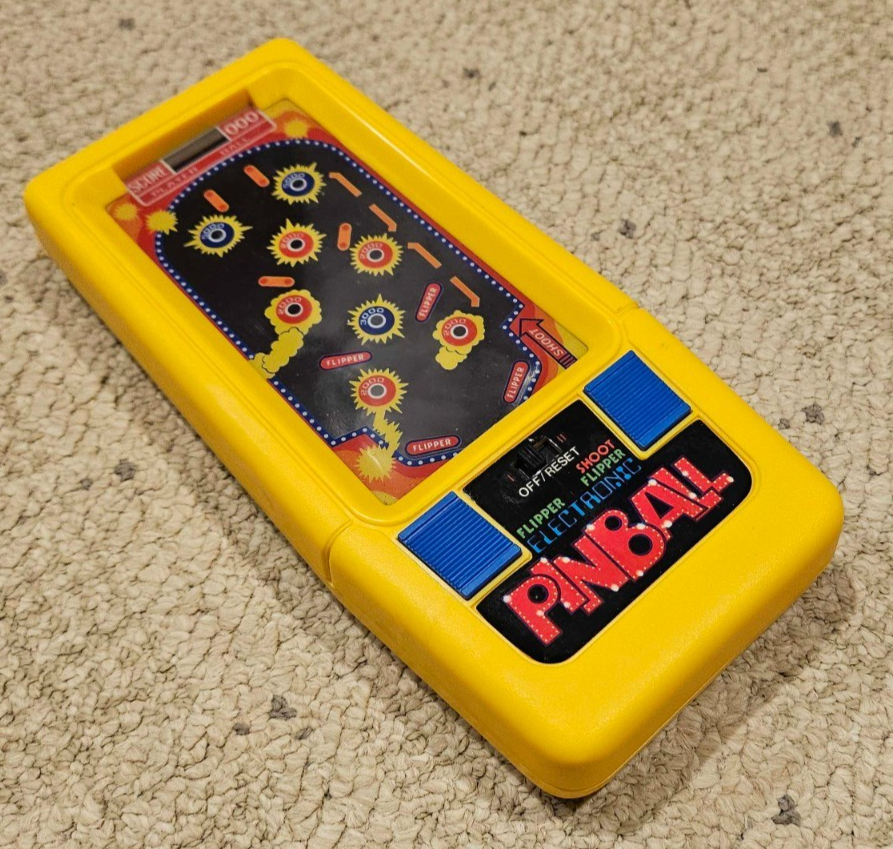 RARE DYNAMIC TOYS PINBALL vintage handheld electronic game LCD 1980s ...
