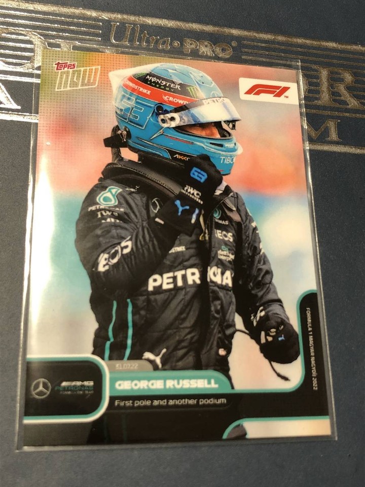 2022 F1 Topps Now George Russell Mercedes First Pole And Another Podium ...