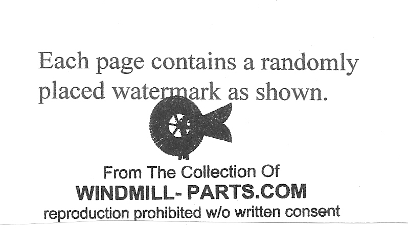 Woodmanse "GB" Windmill Parts List and Diagrams | eBay