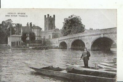 Oxfordshire Postcard - Henley Bridge and River Thames - Ref 12375A | eBay