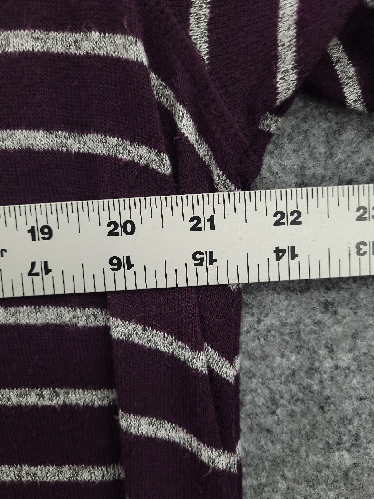 LIVI Tunic Sweater Top Womens 14 Short Sleeve Cowl Neck Stretch Purple ...