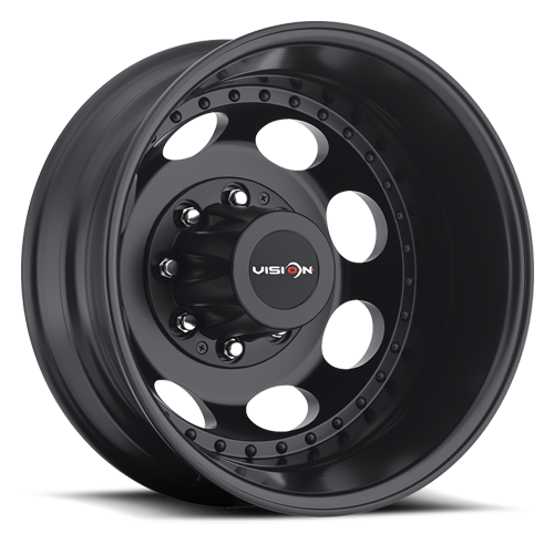 1 New 19.5x6.75 Vision 181H Hauler Matte Black 8x210 ET-143 Wheel Rim ...