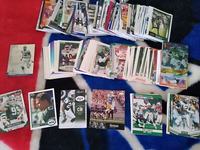 400 Count Box Full of NEW YORK JETS Football Cards! Huge Lot and Great ...