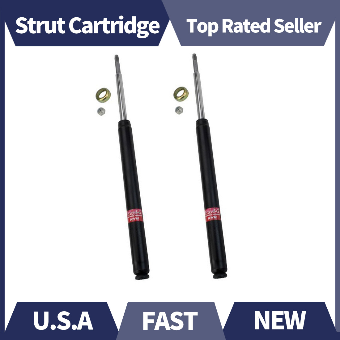 KYB 2PCS FRONT Shocks Struts Assembly For 1971-1973 VOLKSWAGEN SUPER ...