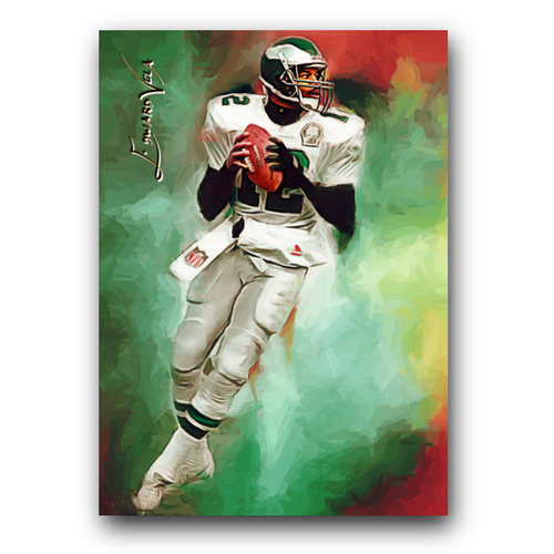 Randall Cunningham #4 Art Card Limited 43/50 Vela Signed (Philadelphia ...