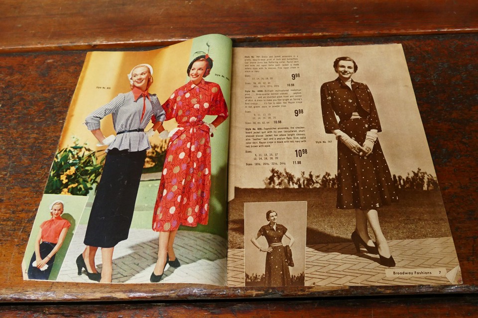 Vintage 1950 Broadway Fashions Catalog - Women’s Broadway Clothing ...
