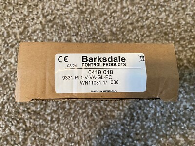 Barksdale 0419-018 Compact Pressure Switch 9331-PL1-V-VA-GL-PC NEW | eBay