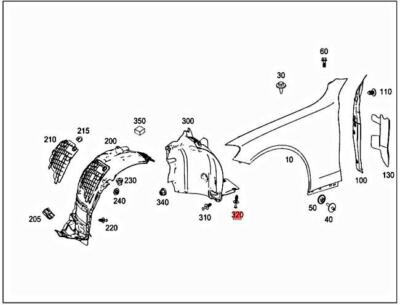 Genuine MERCEDES X222 A205 A217 C205 C217 C238 Expansion rivet ...