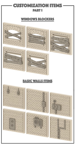 Decor Print 3D 1 Decor Futuristic Working Wtc / Etc Kit Customization 1 ...