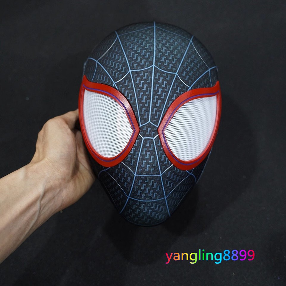 Spider-Man: Across the Spider-Verse Miles Morales Mask Helmet Handmade ...
