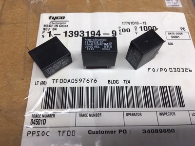 (5 pcs) T77V1D10-12 Tyco-P&B, 10A 12V SPST, General Purpose Relay | eBay