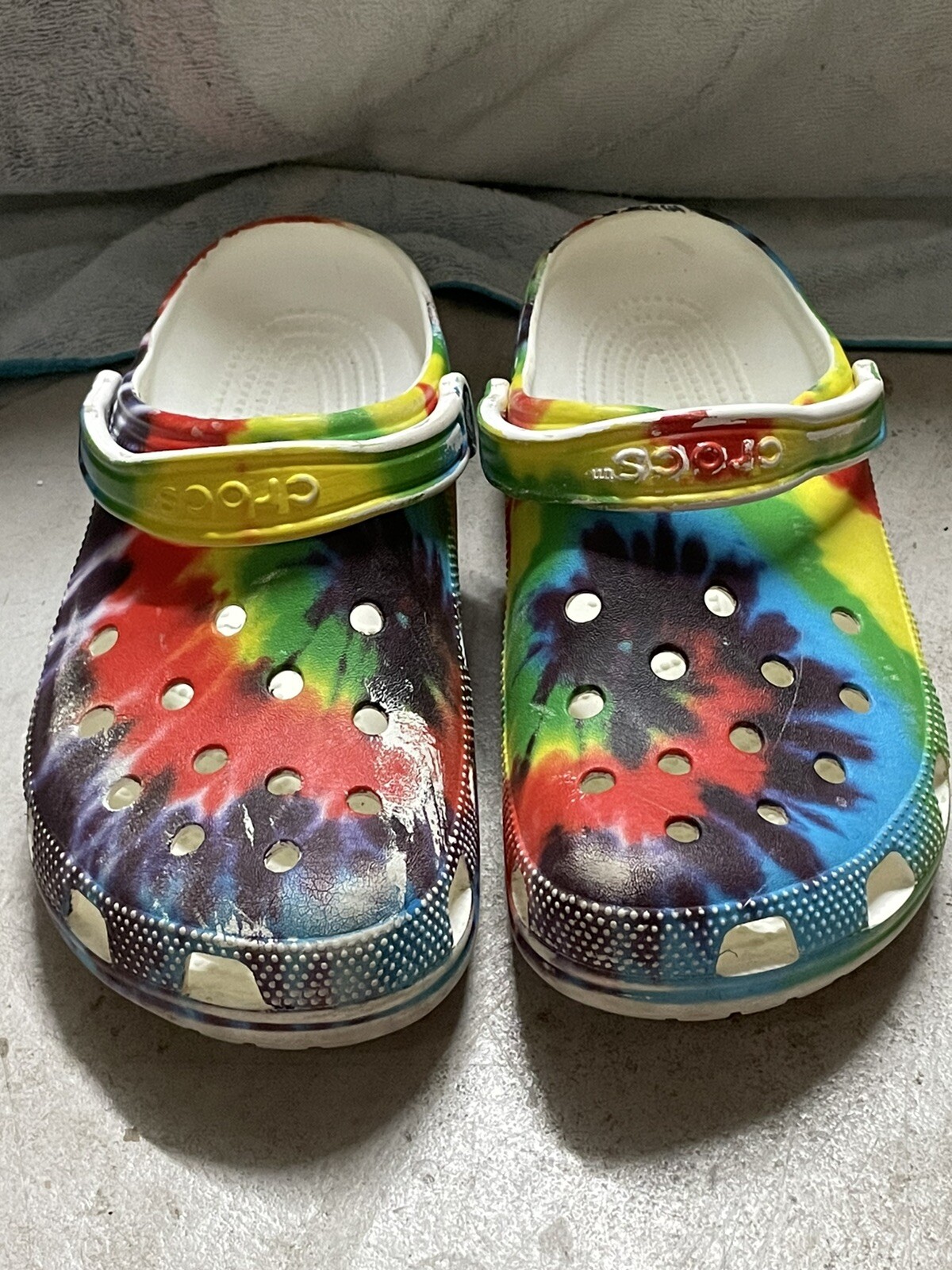 Crocs Classic Tie Dye Graphic Clog Multi Color SZ Men… - Gem