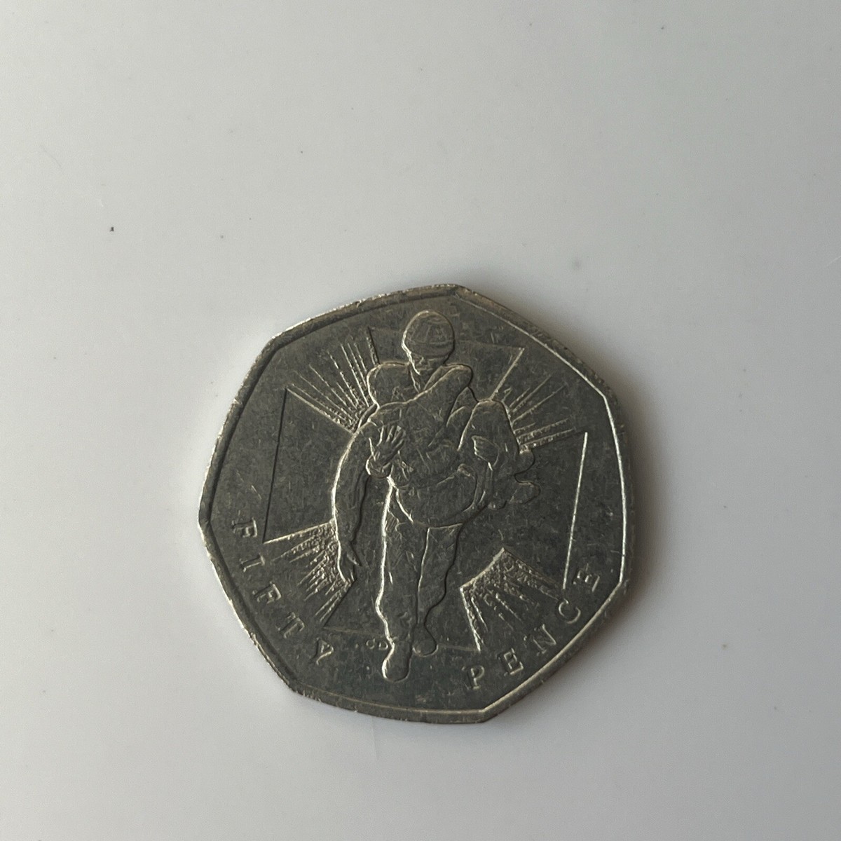 Soldier Carrying A Soldier 50p