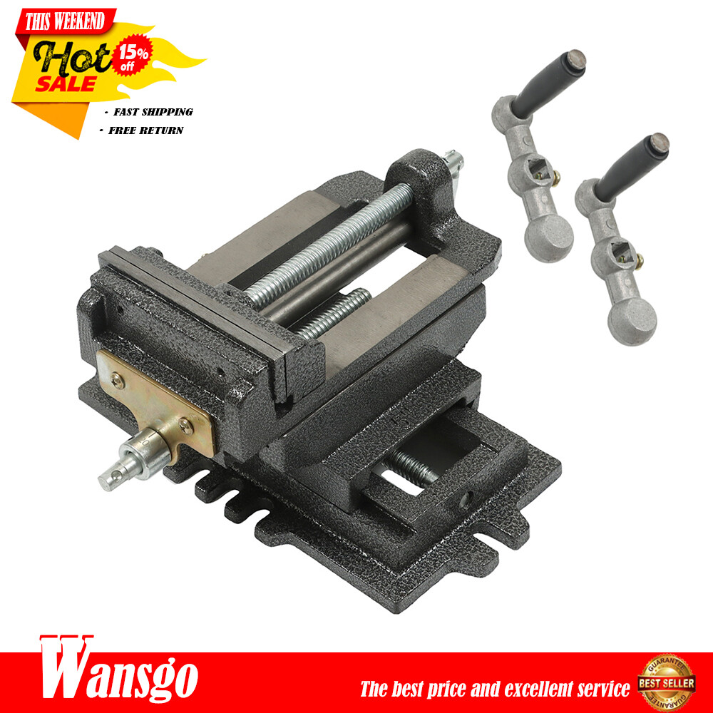 For Duty Sliding Drill Shop Grip Tools 5" Cross Press Vise Slide Vice ...