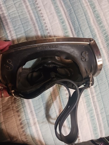 Vintage 1960's ScubaPro Wrap Around 3 Glass Panel Scuba Diving Mask ...